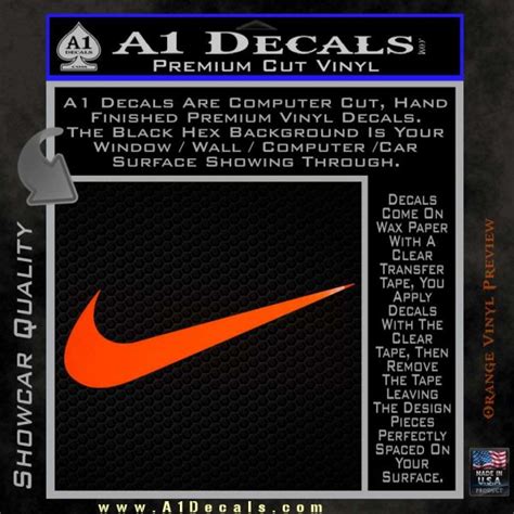Nike Swoosh 4 Pack Decal Sticker A1 Decals