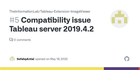Compatibility Issue Tableau Server 201942 · Issue 5