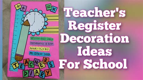 Register Decoration Idea For Babe How To Decorate Babe Attendance Register File Cover