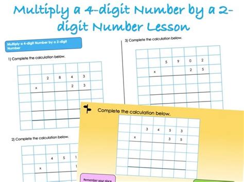 Year Multiplication And Division B Multiply A Digit Number By A Digit Number Lesson
