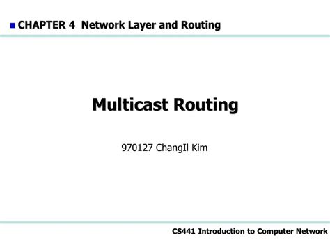 PPT Multicast Routing PowerPoint Presentation Free Download ID