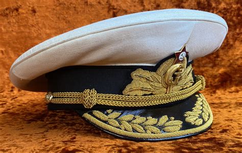 Фуражка парадная адмирала ВМФ Антикварный магазин Славная Эпоха