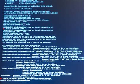 cannot reinstall desktop broken held packages ask ubuntu