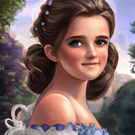 Beautiful Girl Digital Painting · Creative Fabrica