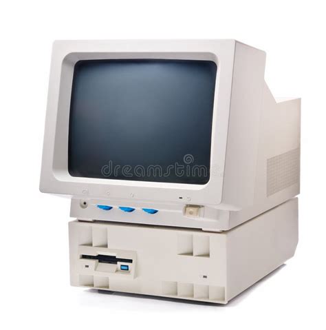 Old Computer Keyboard Cpu And Monitor Stock Image Image Of Antique