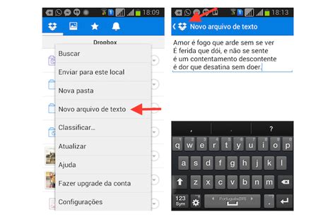 como criar e salvar um arquivo de texto no dropbox para android dicas e tutoriais techtudo