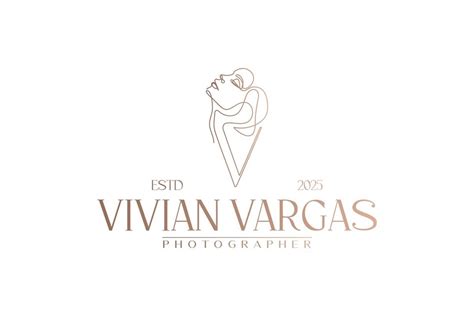 OOAK Logo Design Girl Logo Letter V And A Girl Linear Elegant Logo Professional And One Of A