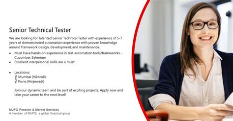 Supriya K On Linkedin 🚀 We Are Hiring Senior Technical Tester 🚀 We Are Looking For