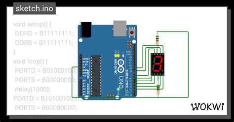 Arduino7seg Wokwi Esp32 Stm32 Arduino Simulator