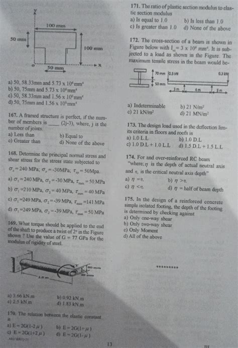 The Ratio Of Plastic Section Modulus To Elastic Section Modulus A Is Equ