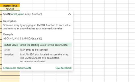 Excel Scan Function Keep A Running Total Sheet Skunk