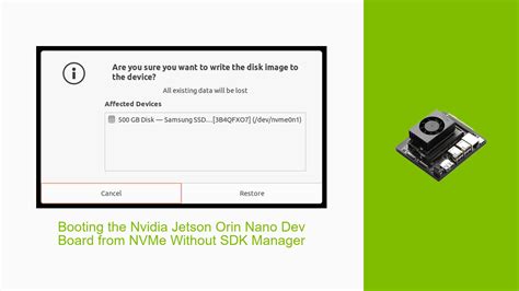 Booting The Nvidia Jetson Orin Nano Dev Board From Nvme Without Sdk Manager Help Docs For
