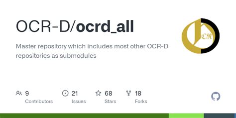 Github Ocr Docrdall Master Repository Which Includes Most Other Ocr D Repositories As