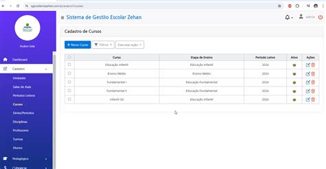 Usando As Telas De Cadastro Manual Do Sistema De Gestão Escolar