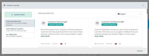 create a survey support center netigate