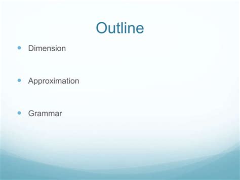Dimensionsandapproximation Ppt