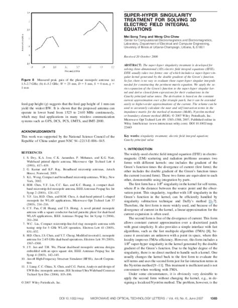 Pdf Super Hyper Singularity Treatment For Solving 3d Electric Field Integral Equations