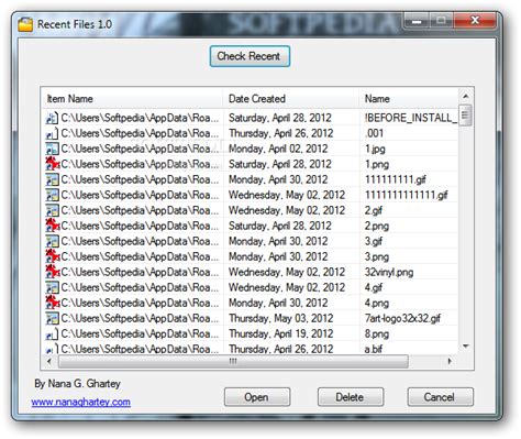 Recent Files Download Softpedia
