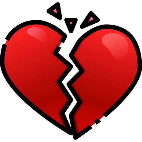 Heartbroken Justicon Lineal Color Icon