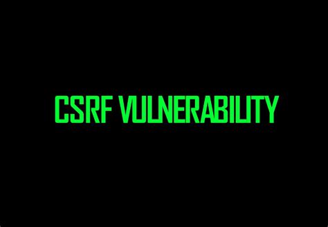 csrf vulnerability
