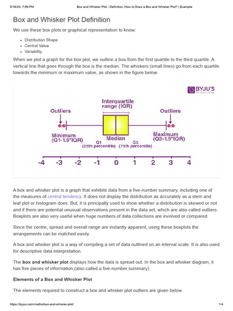 Box And Whisker Plot Definition How To Draw A Box And Whisker Plot Box And Whisker Plot Definition How To Draw A Box And Whisker Plot