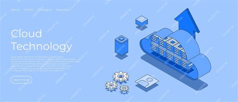 Premium Vector Big Data Analytics Concept 3d Isometric Web Scene Server Room Concept Data