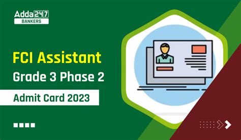 Fci Assistant Grade 3 Skill Test Admit Card 2023 Out Fci Ag 3 Skill