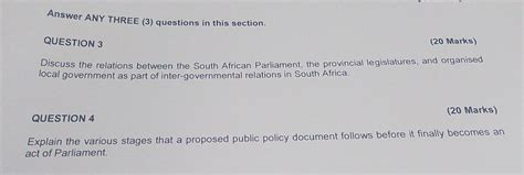 Solved Question 3 20 Marks Discuss The Relations Between