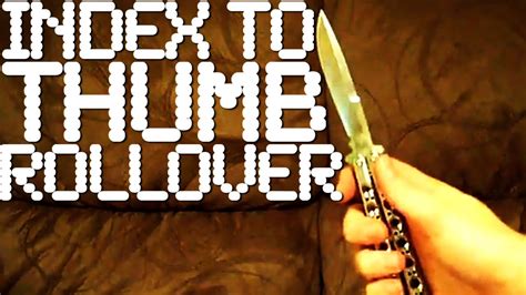 Index To Thumb Rollover Tutorial 1 Intermediate Balisong Move Youtube