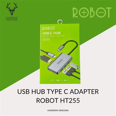 Jual USB HUB TYPE C ADAPTER ROBOT HT255 Kota Malang Kharismakencana Tokopedia