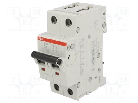 Int Termomagnetico 2x2a 6ka 230 400vac Iec 60898 20ka 230vac Iec 60947 2 Mod S202 C2