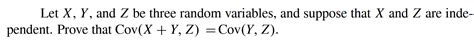 Solved Let Xy And Z Be Three Random Variables And Suppose