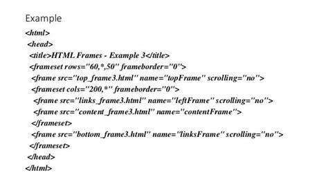 Html Frames
