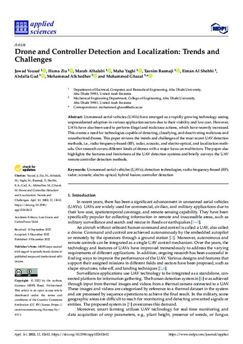 Pdf Drone And Controller Detection And Localization Trends And Challenges