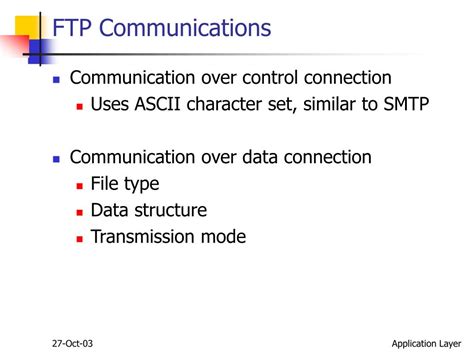 PPT File Transfer Protocol FTP PowerPoint Presentation Free Download ID 4270006