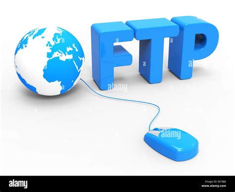 internet global showing file transfer protocol and world wide web stock