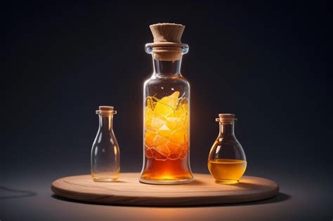 Premium AI Image Scientific Research Laboratory Chemical Research Experiment Utensils Flask