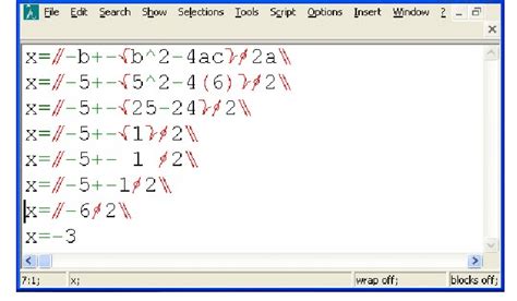 Solving Equation In The Lambda Editor For A B C Download Scientific Diagram