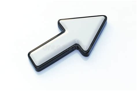 Stylized Computer Arrow On A Clean White Background Inviting Users To Navigate Easily Through