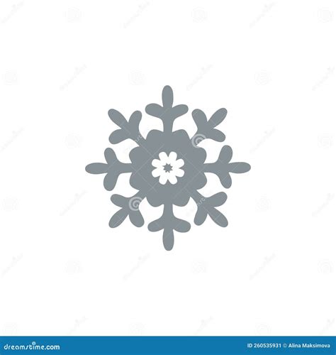 Snowflake Icon Vector Illustration Stock Vector Illustration Of Snow Sign 260535931