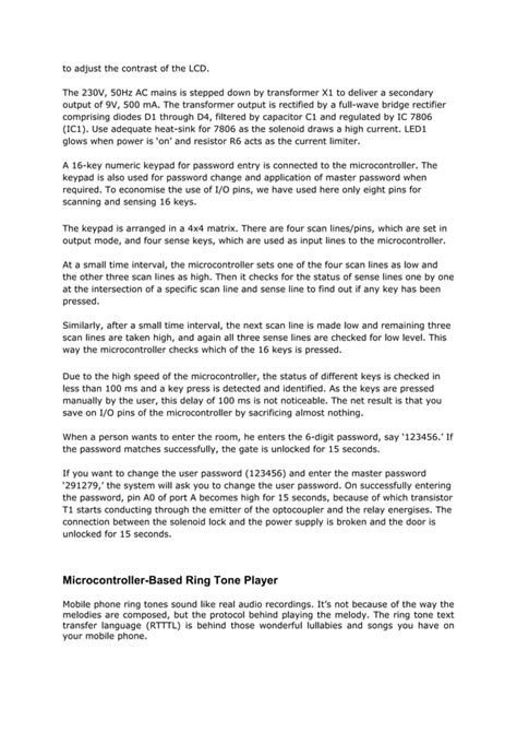 Applications Of Microcontroller Pdf