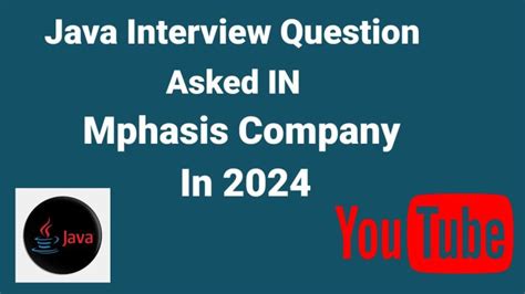 Puja Kumari On Linkedin Java Interview Question Asked In Mphasis