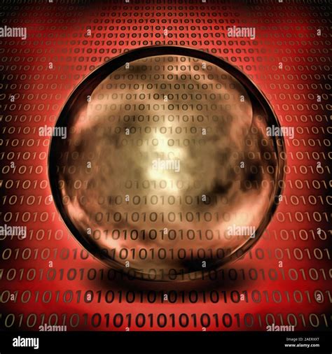 Binary Code Sphere Digital Painting Stock Photo Alamy