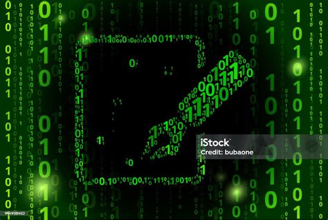 ilustración de dibujar gráficos vectoriales de código binario fondo y más vectores libres de