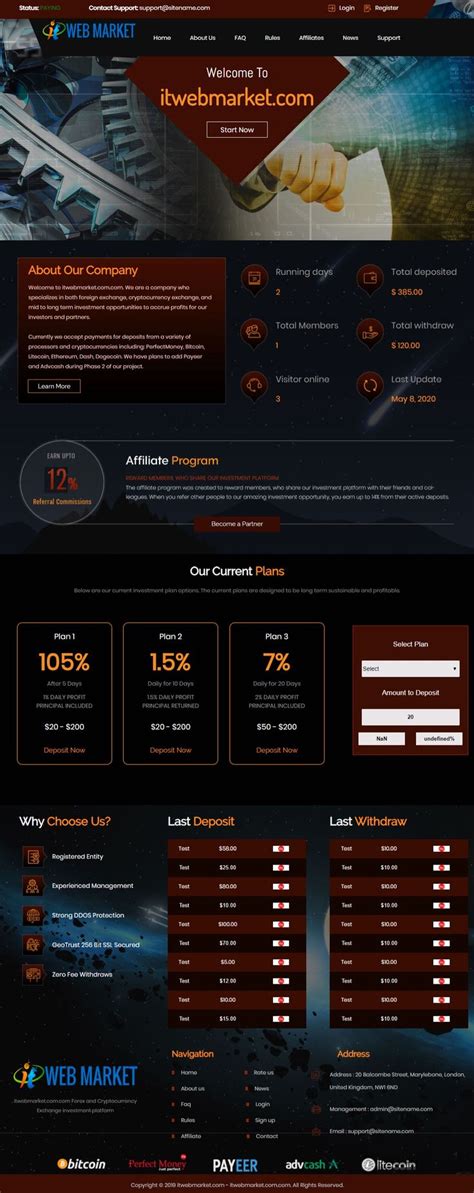 Create Your Own Bitcoin Investment Websites Hyip Investment Websites Cheap Rate 40 Ready Hyip