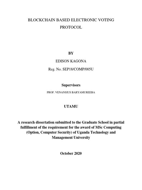 Blockchain Based Electronic Voting Proto Pdf Public Key Cryptography Cryptography