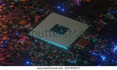 Cpu Modern Processor Motherboard Computer Chip Stock Illustration Shutterstock