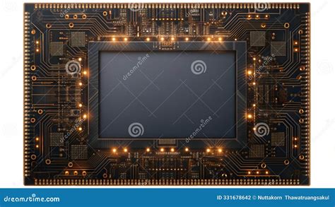 flat ai driven language processing frame concept as a clean border frame with abstract language