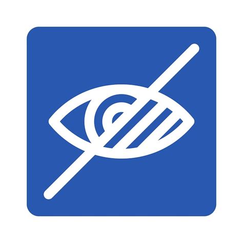 Premium Vector Low Vision Outline Icon Blind Eye Line Sign Editable