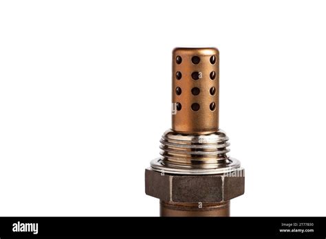 Oxygen Sensor Close Up For Gasoline And Diesel Engines Isolated On